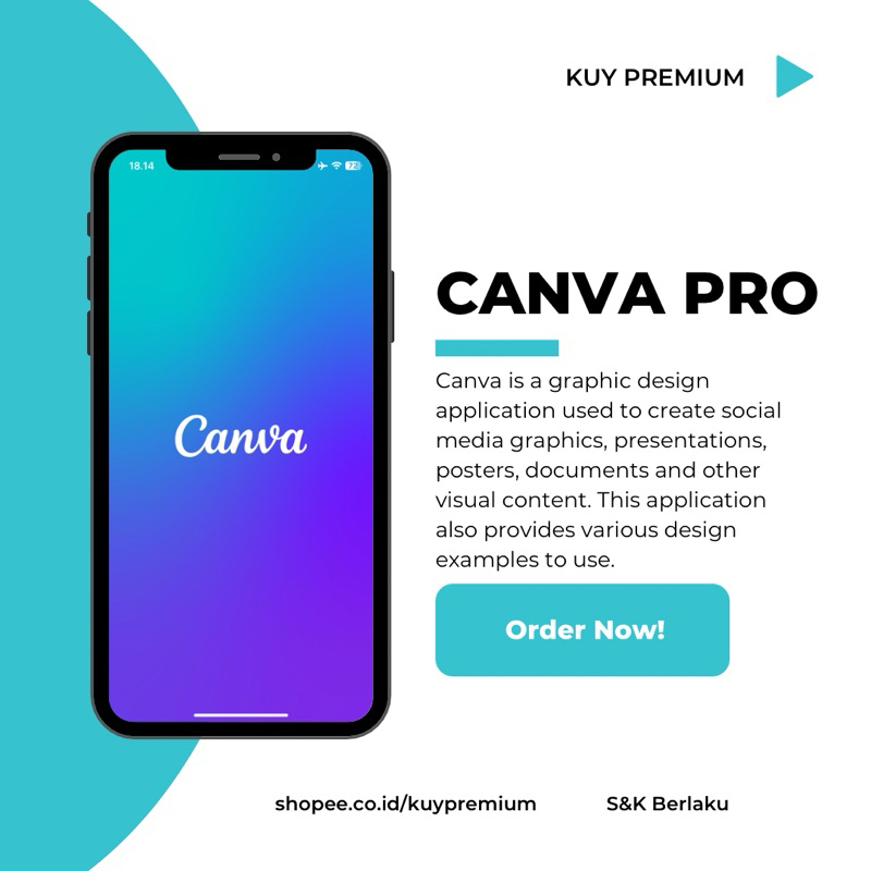 Jual CANVA PRO 1 TAHUN FULL GARANSI | Shopee Indonesia