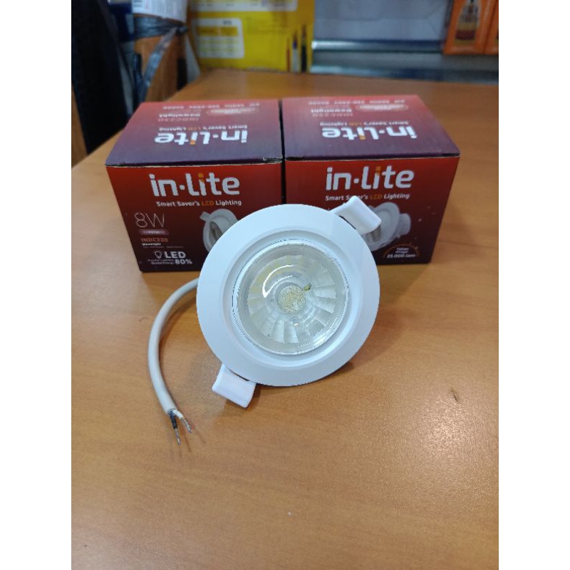 Jual Lampu Downlight/Spotlight INLITE 8W INDC230 Putih/CDL 6500K ...