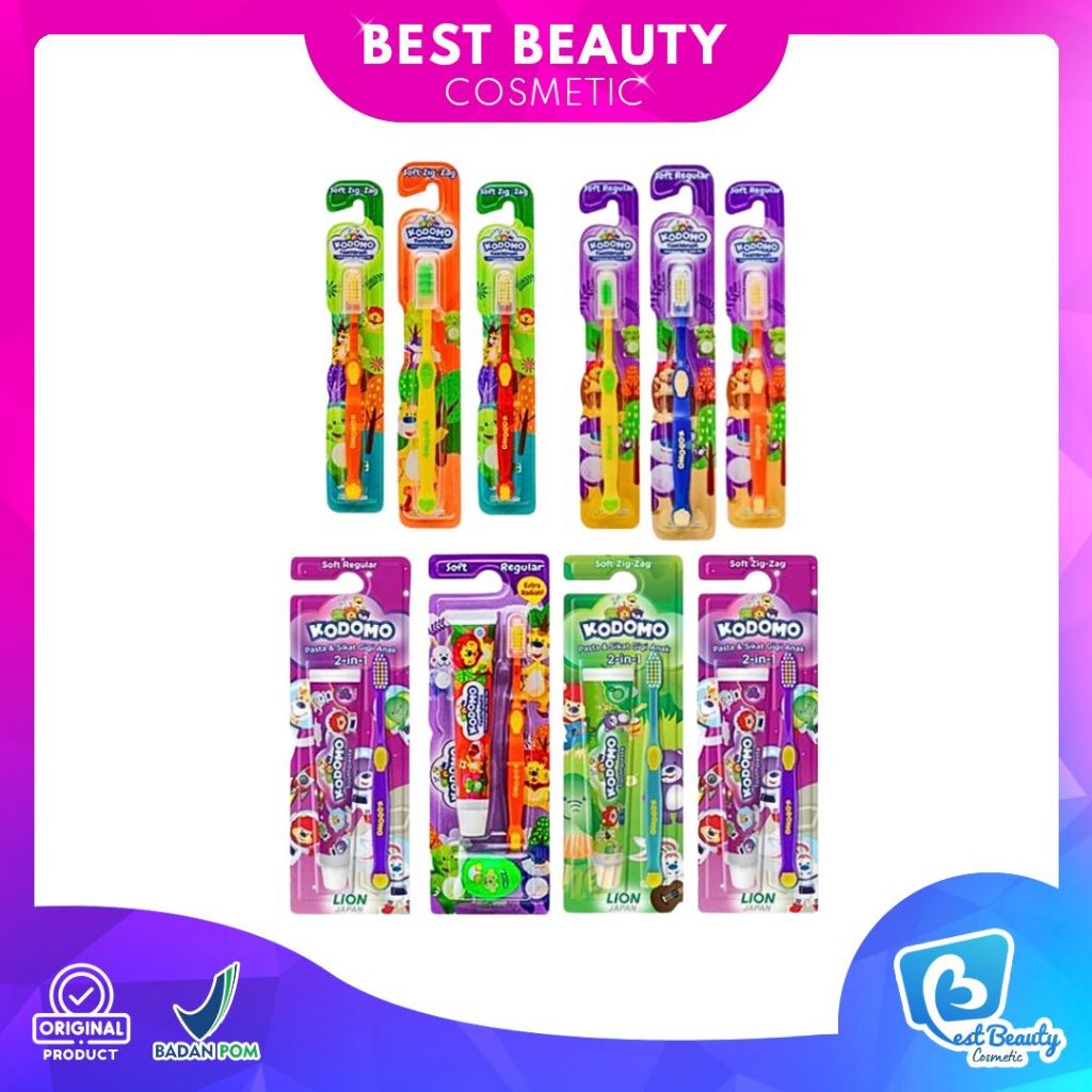 Jual ★ BB ★ Kodomo Sikat Gigi Anak Reguler 2in1 / Kid Toothbrush Soft Regular / Tooth Brush Zig ...