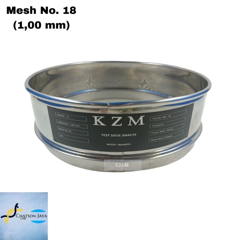 Jual Ayakan Mesh Test Sieve Ayakan Mesh 18 (1,00 mm) Diameter 20 cm ...