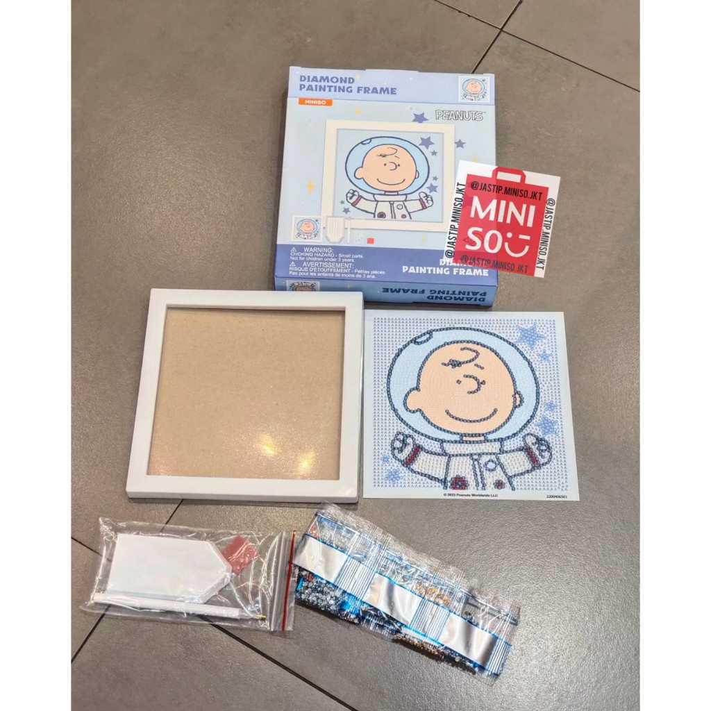 Jual MINISO 🆕 Diamond Painting Frame SNOOPY The Little Space Explorer ...