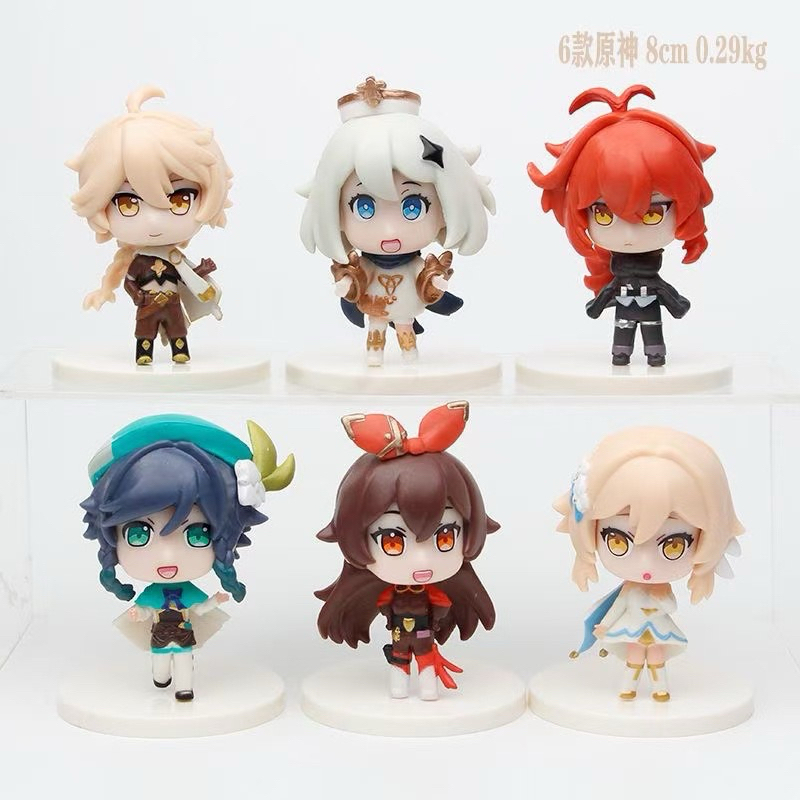 Jual GENSHIN IMPACT ACTION FIGURE MINI ANIME MANGA LUMINE PAIMON HUTAO ...