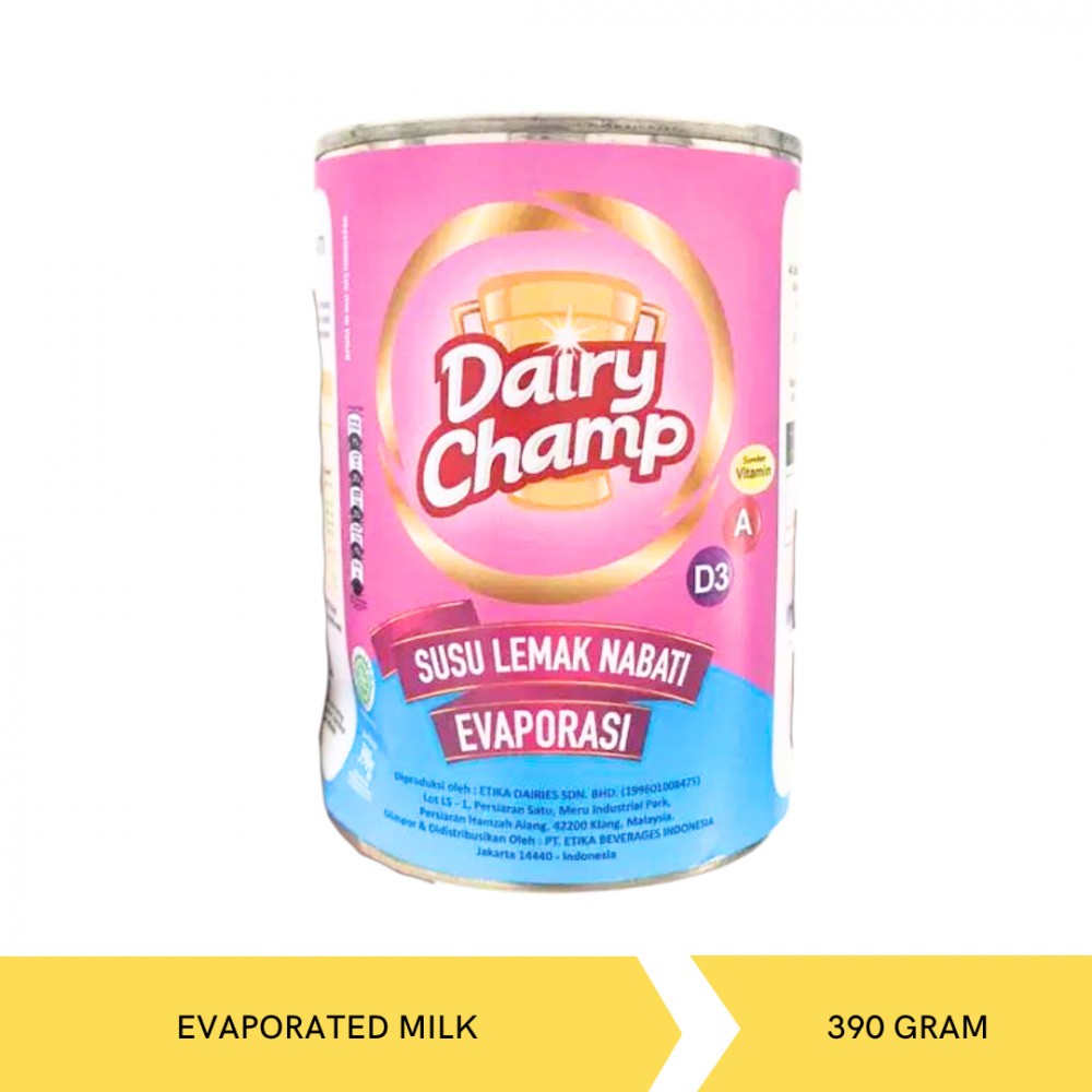 Jual DAIRY CHAMP SUSU LEMAK NABATI EVAPORASI 390 GR | Shopee Indonesia
