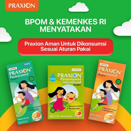 Jual Praxion Paracetamol Pereda Deman dan Nyeri | Shopee Indonesia