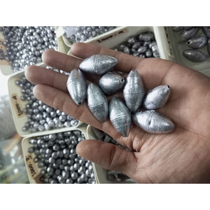 Jual TIMAH PEMBERAT PANCING MODEL MELINJO SIZE 7 ISI 500 GRAM | Shopee ...