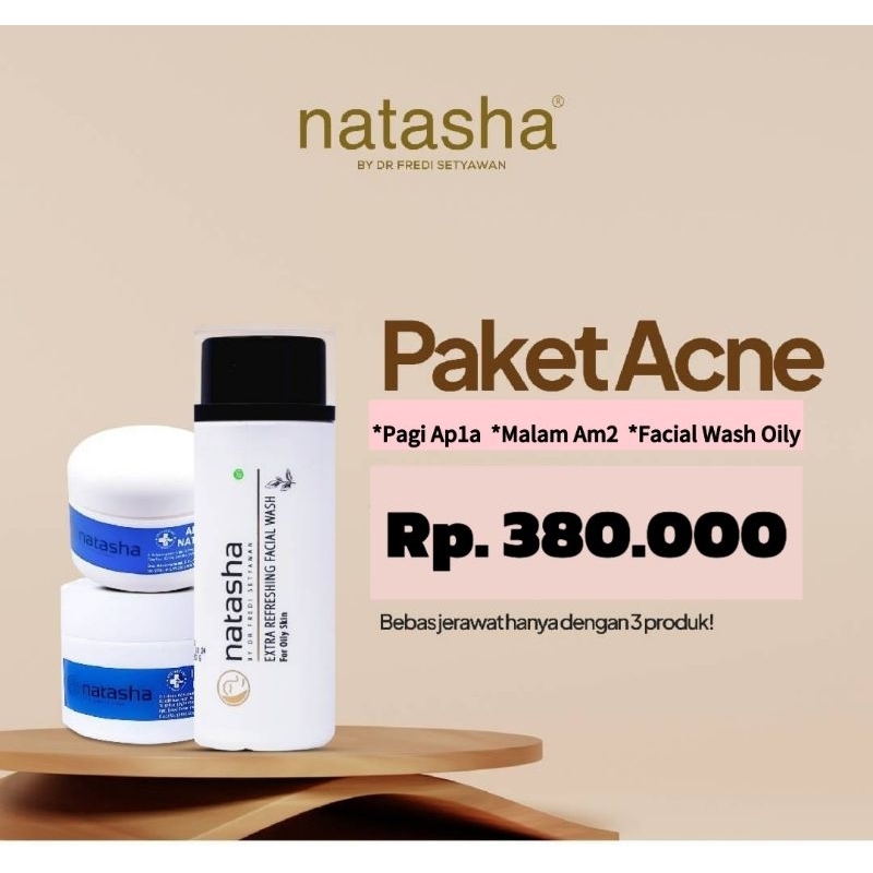 Jual Natasha Paket Acne (tipe sedang/Ringan) | Shopee Indonesia