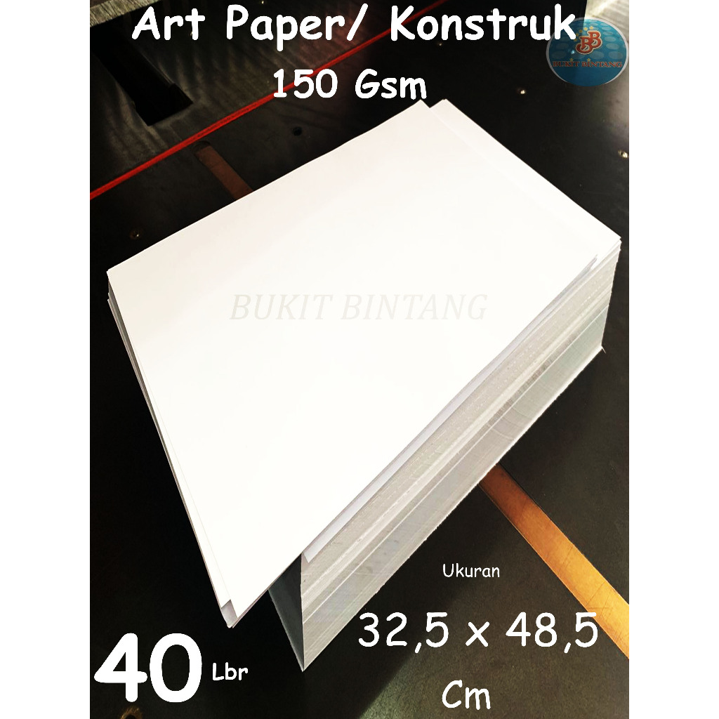 Jual Art Paper / Konstruk 150 Gsm Ukuran 32,5 x 48,5 Cm , Isi 40 Lembar | Shopee Indonesia