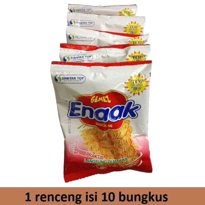 Jual (RENCENG) Mie Gemezz Enaak Snack Mi 16gr Isi 10pcs | Shopee Indonesia