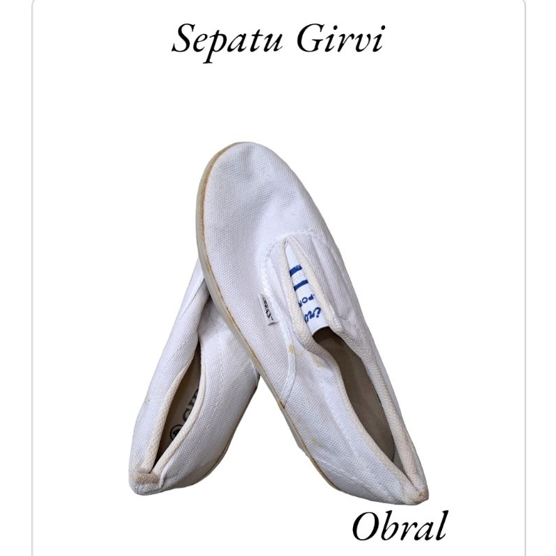 Jual Sepatu Girvi Original Full White(Obral) | Shopee Indonesia