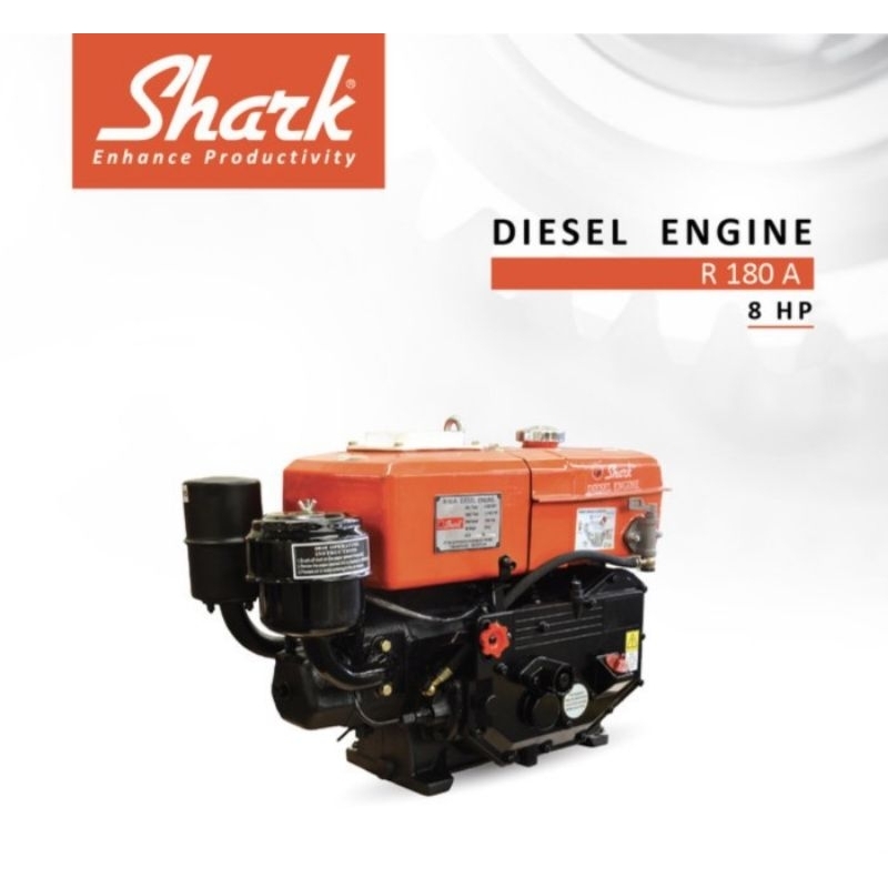 Jual MESIN PENGGERAK SERBAGUNA 8HP DIESEL R-180 SHARK | Shopee Indonesia