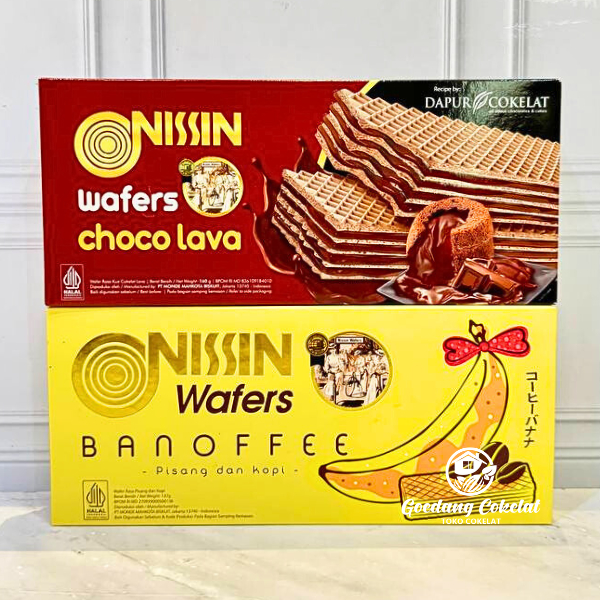 Jual Nissin Wafers Choco Lava Banoffee Wafer Banana Dapur Cokelat 137g ...