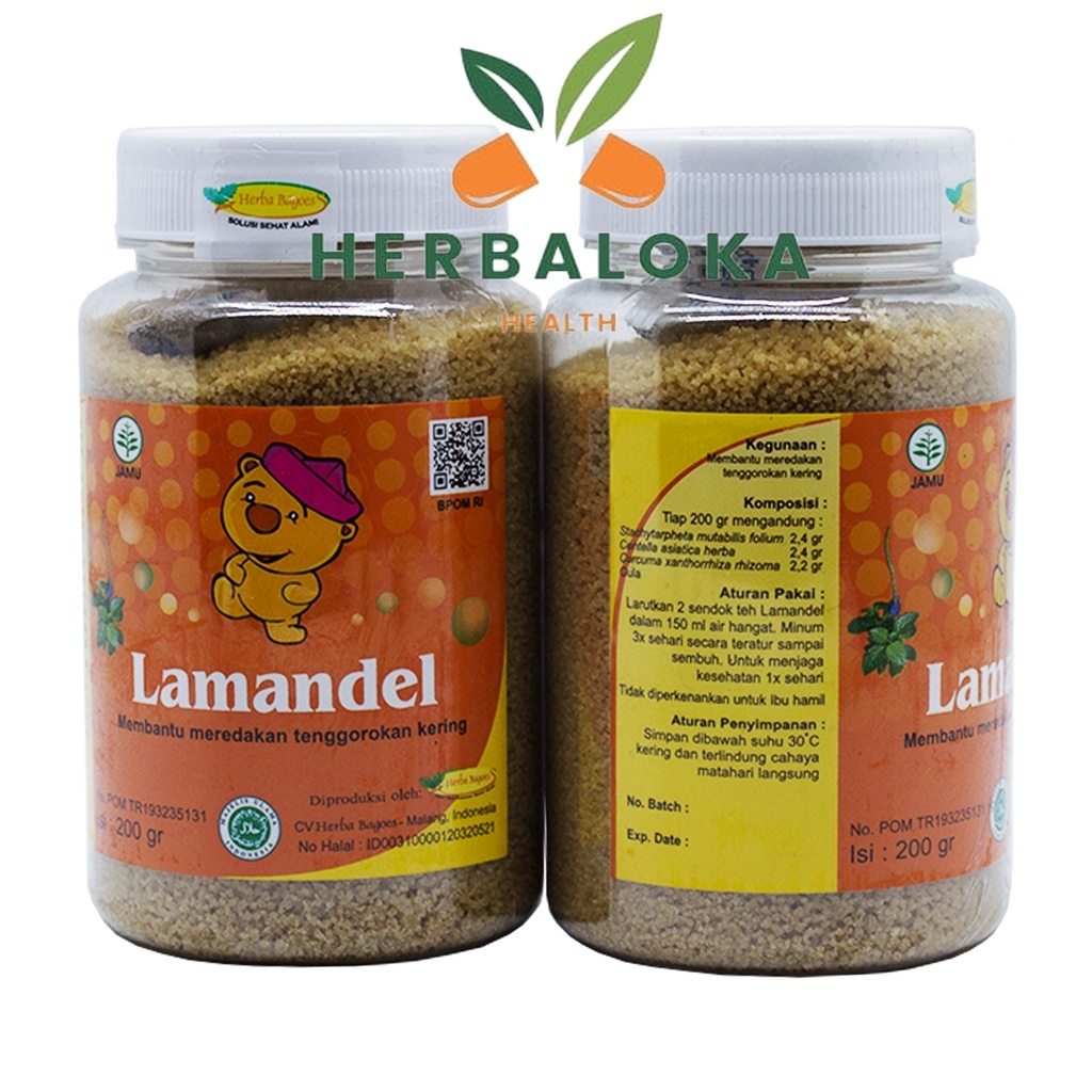 Jual Lamandel Obat Amandel kemasan Botol 200 gram | Shopee Indonesia