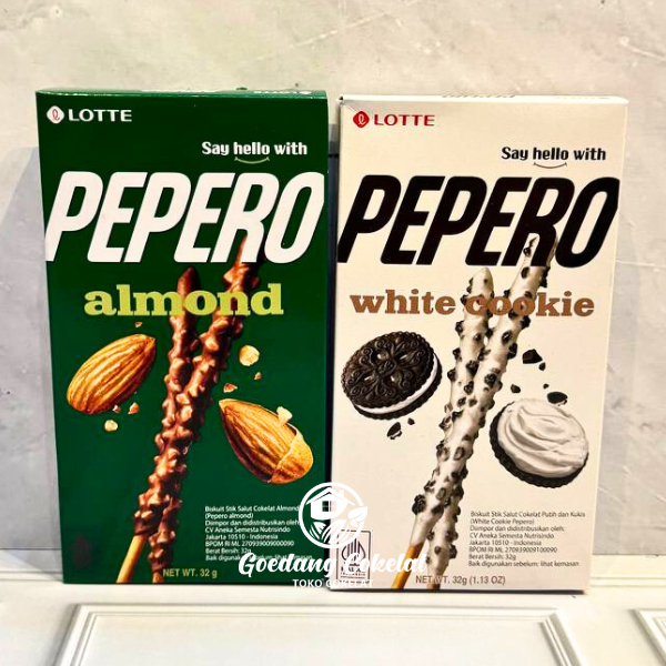 Jual PEPERO Lotte Confectionery Almond White Cookie Pepero Stick ...