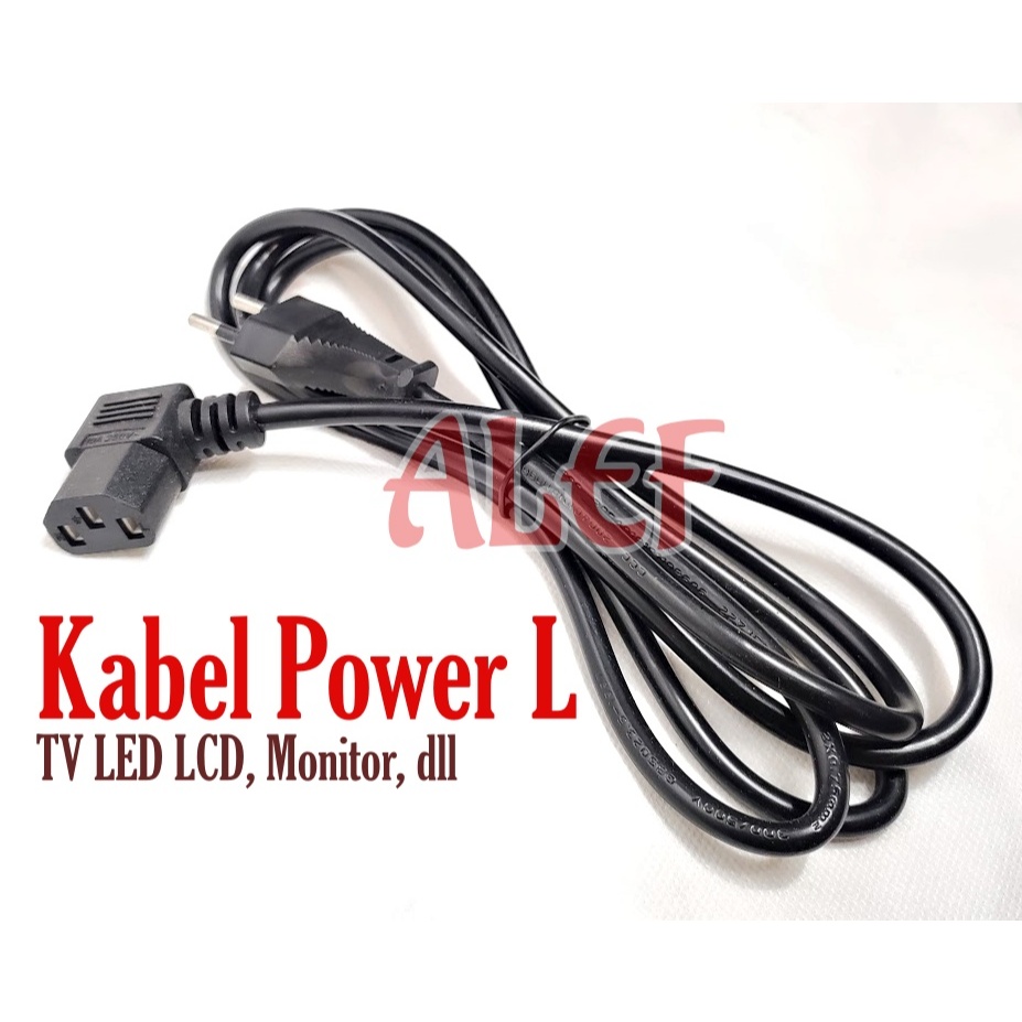 Jual Kabel Power TV LED LCD Komputer CPU L Laptop bengkong | Shopee ...