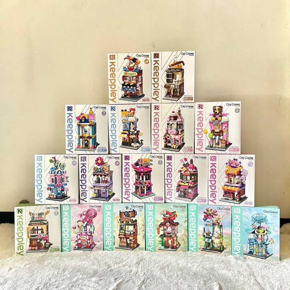 Jual KEEPPLEY TOYS City Corner Street Store Bricks Block Brick Mainan Edukasi Bongkar Susun ...