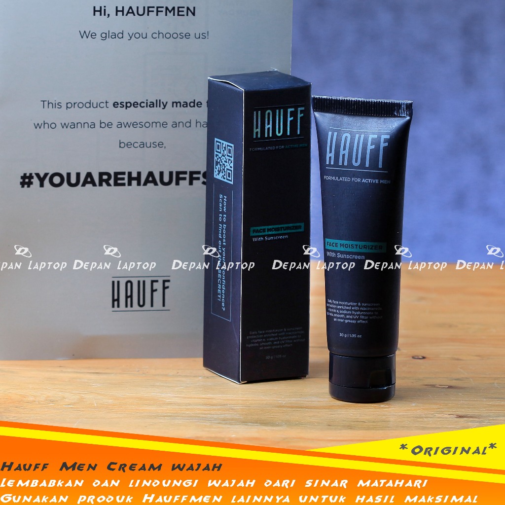 Jual ORIGINAL Krim Wajah HAUFF Men 2 IN 1 Moisturizer & UV Protection ...