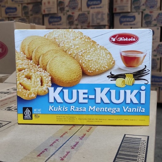 Jual BOMBASTIS KUE KUKI BUTER VANILLA 8GR 24 BOX BONUS TAS cocok u ...