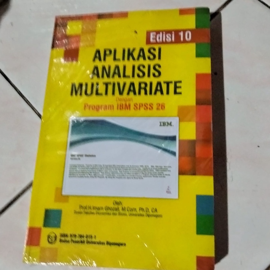 Jual KP8 Aplikasi Analisis Multivariate dengan program IBM SPSS 26 By Imam Ghozali | Shopee ...