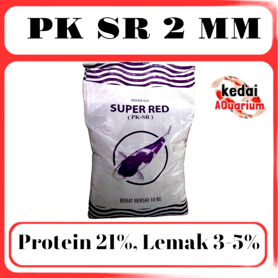 Jual Pakan Koi Super Red (PK SR) 2mm 10kg / Pelet Ikan PK-SR 2 mm 10 kg ...