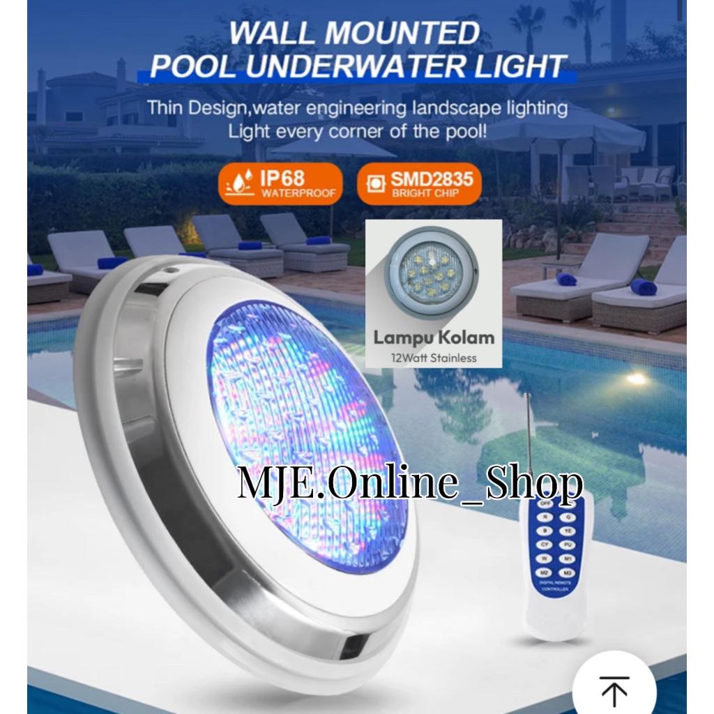 Jual LAMPU KOLAM RENANG LED / IKAN / POOL LIGHT UNDERWATER 12 WATT LED ...
