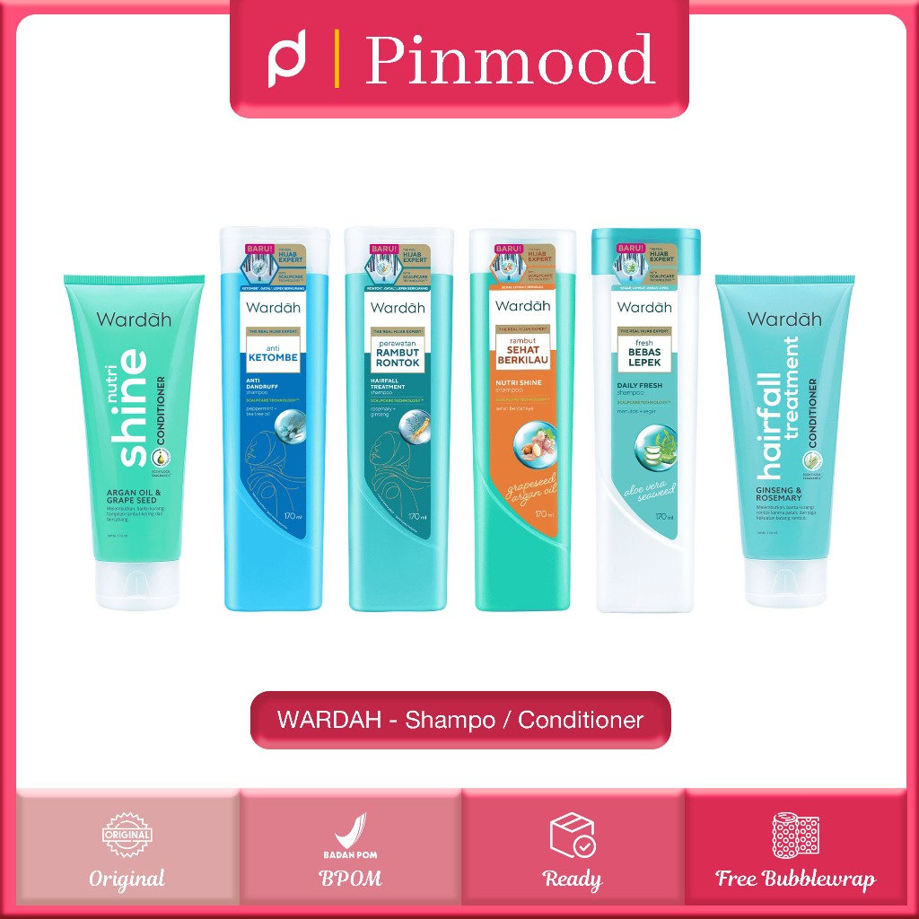 Jual WARDAH - SHAMPOO | CONDITIONER ( 160 | 170 ml ) - Shampo ...