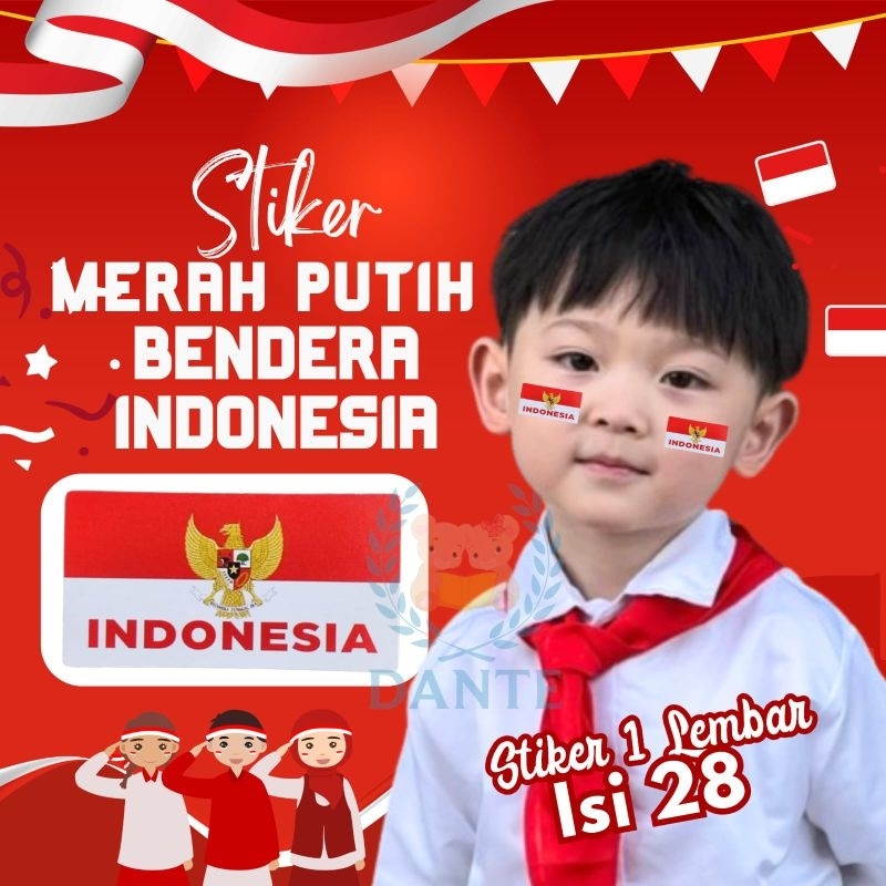 Jual Sticker Bendera Indonesia - stiker bendera merah putih - stiker ...