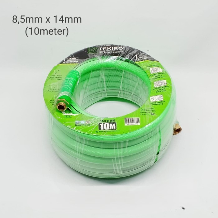 Jual tekiro selang kompresor / power sprayer 8.5x14mm 10M + nepel anti ...