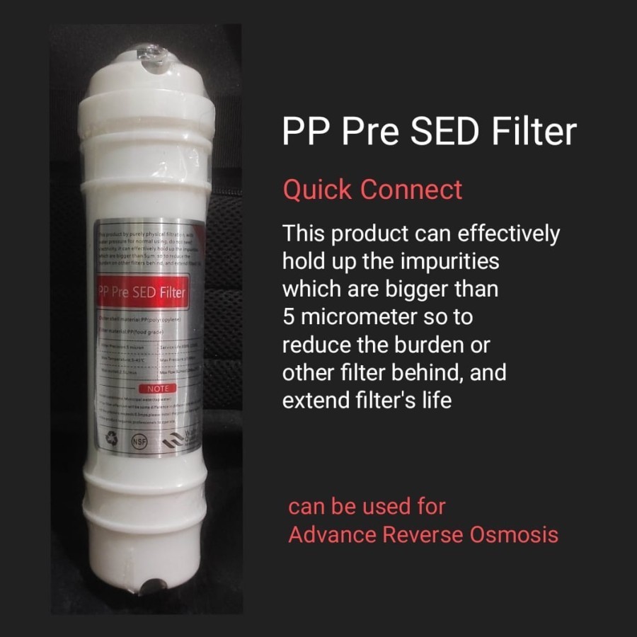 Jual Cartridge Filter PP Pre Sediment Inline - Filter Air | Shopee ...