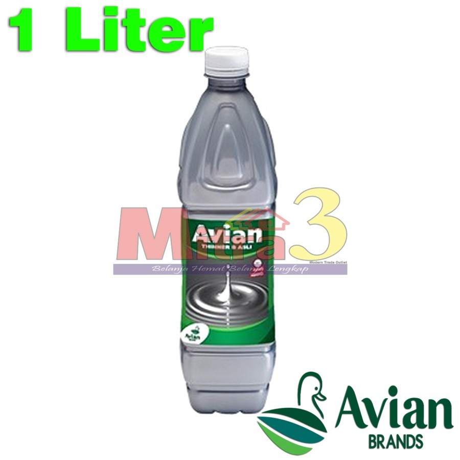 Jual AVIAN Thinner B Asli 1L / Tinner Tener Pengencer Cat Synthetic 1 Liter | Shopee Indonesia