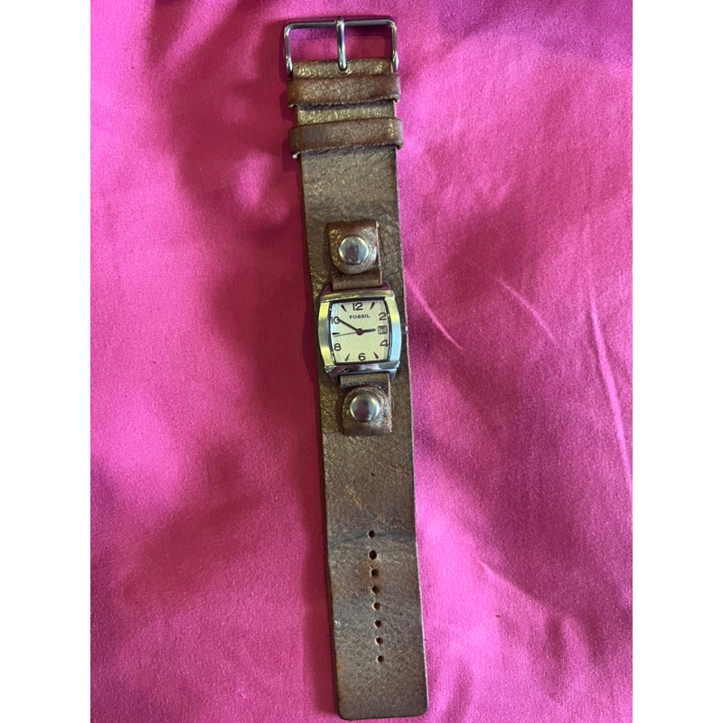 Jual jam fossil gaban kotak simple (preloved) | Shopee Indonesia