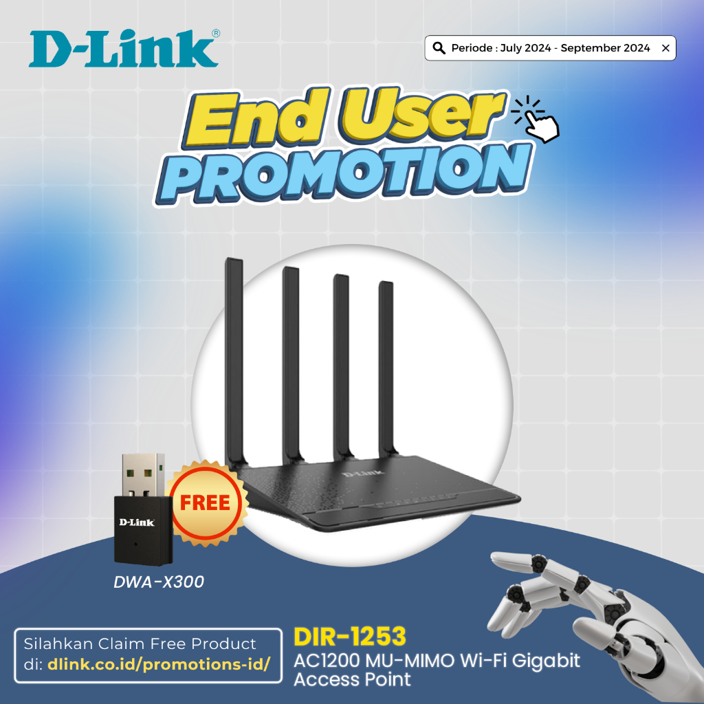 Jual D-Link Mesh DIR-1253 AC1200 MU-MIMO wi-fi gigabit router | Shopee ...