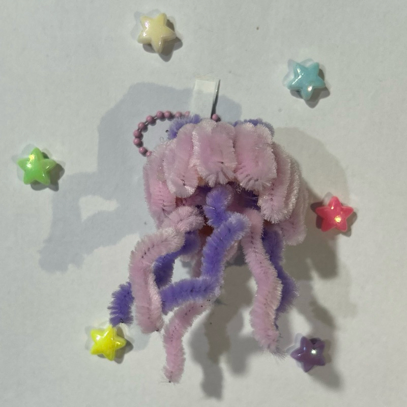 Jual Jelly Fish Pipe Cleaner Key Chain / Gantungan Kunci Kawat bulu ...