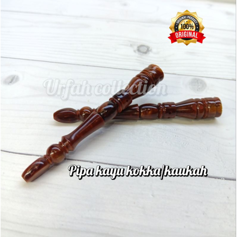 Jual Pipa kayu kokka kaukah original motif ukir catur | Shopee Indonesia