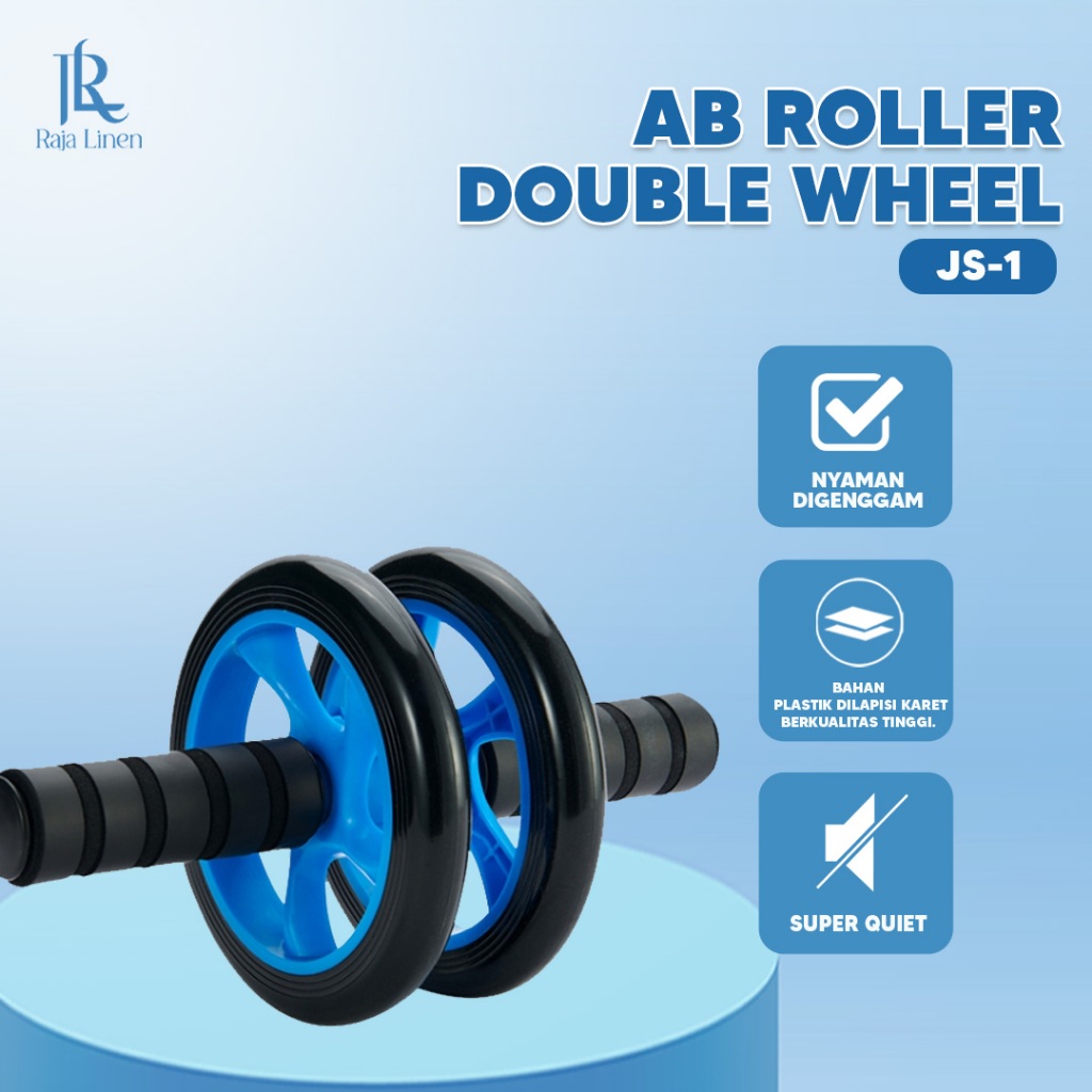 Jual Ab roller double wheel / Alat sit up / alat Gym Latihan Perut ...