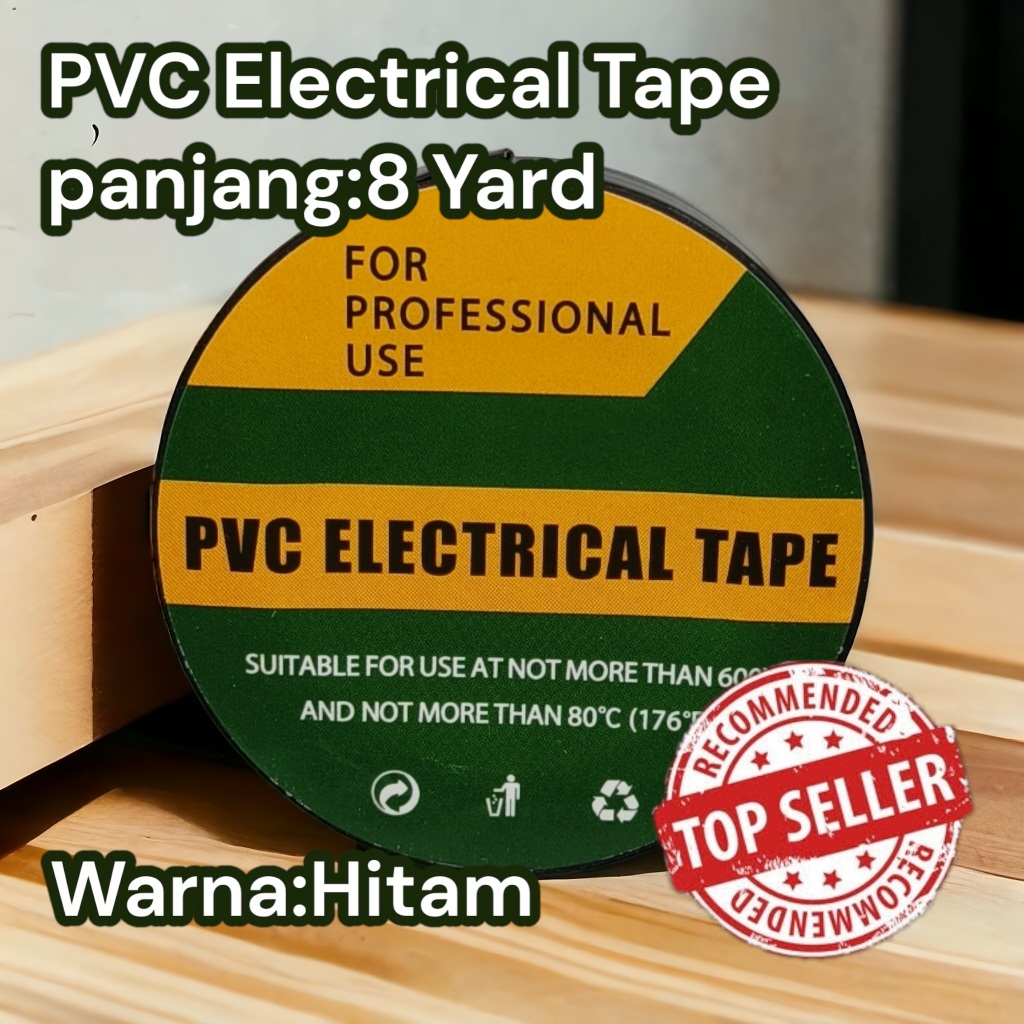 Jual PVC Electrical Tape Isolasi Listrik 18mm x 8yard | Shopee Indonesia