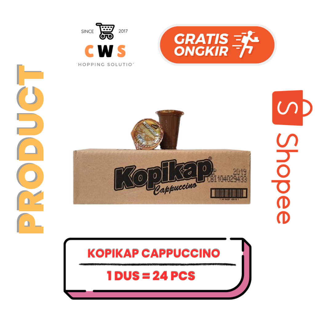 Jual KOPIKAP CAPPUCCINO Minuman Kopi Original Asli Gelas Cup 150 ml - 1 ...