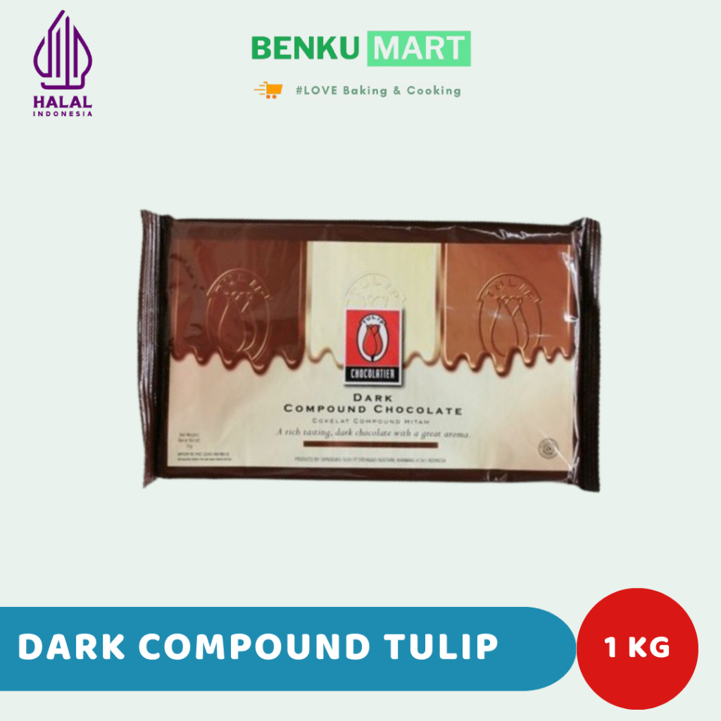 Jual Coklat tulip dark chocolate compound | cokelat batang 1 kg ...