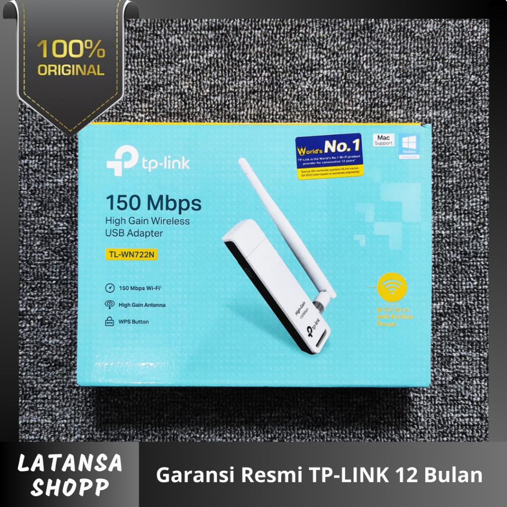 Jual TP-LINK TL-WN722N 150Mbps High Gain Wireless USB Adapter WN722N ...