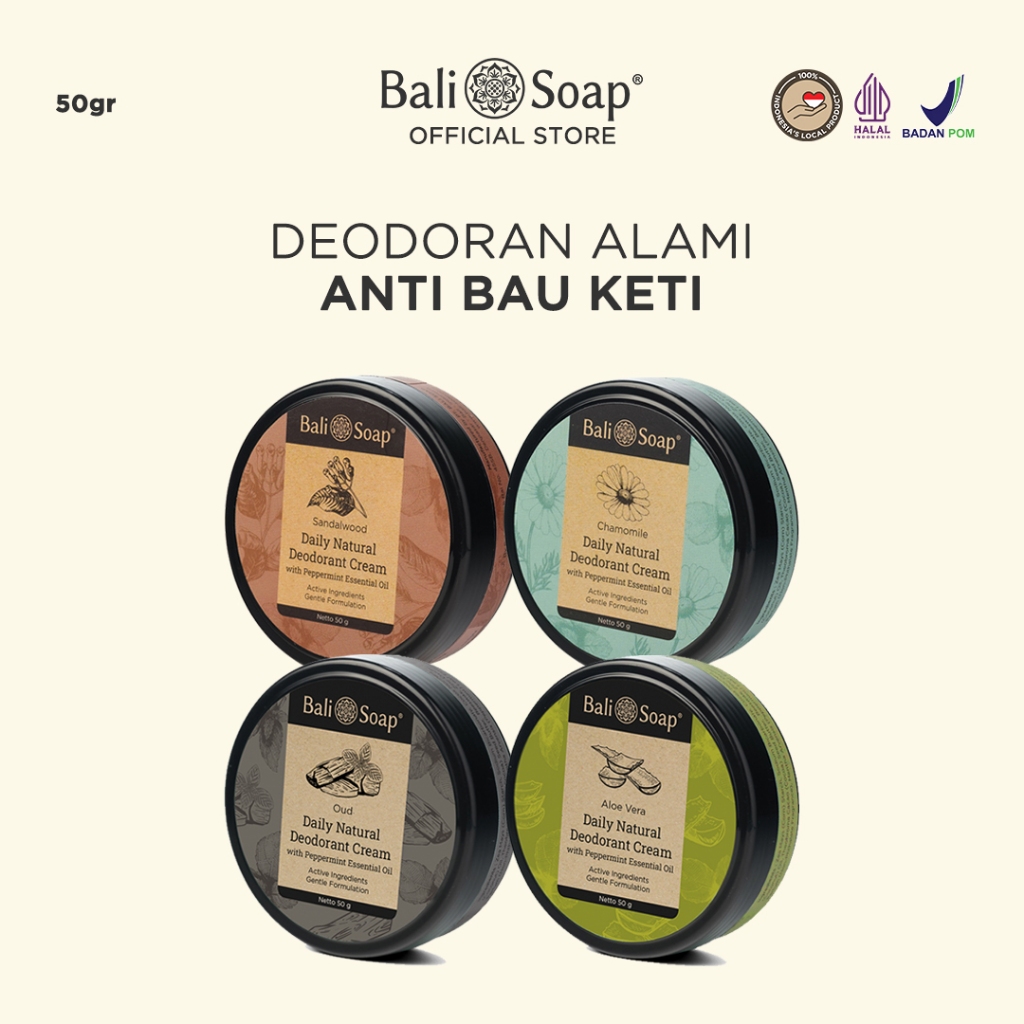 Jual Bali Soap - Deodoran Alami Anti Bau Keti 50gr - BPOM & Halal, NON ...