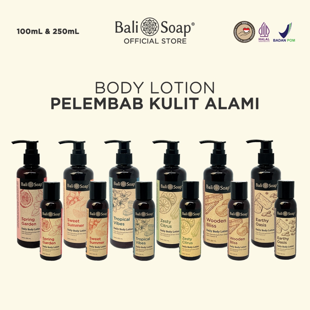 Jual Bali Soap - Body Lotion Pelembab Kulit Wangi - BPOM & Halal, NON ...