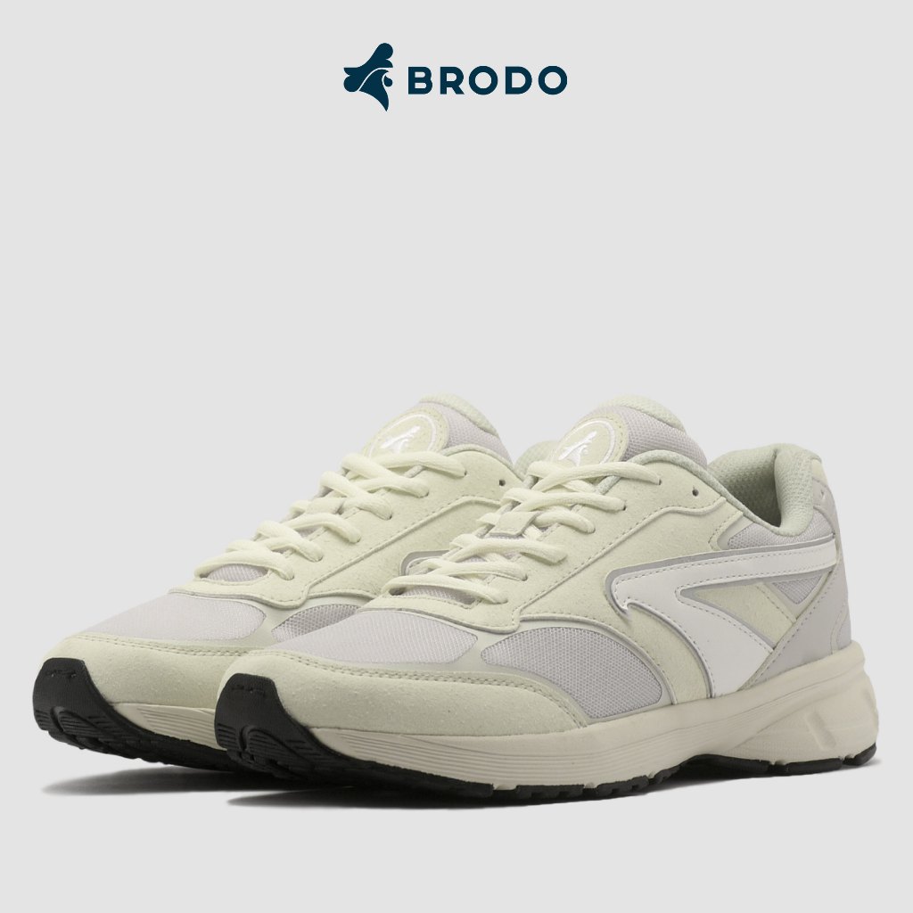 Jual BRODO - Sneakers Ace Nova Cream OWS | Shopee Indonesia