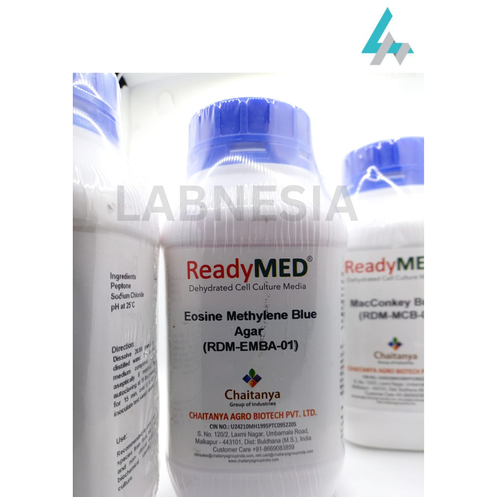 Jual Media Eosin Methylene Blue Agar | ReadyMED, RDM-EMBA-01, 500 gram ...