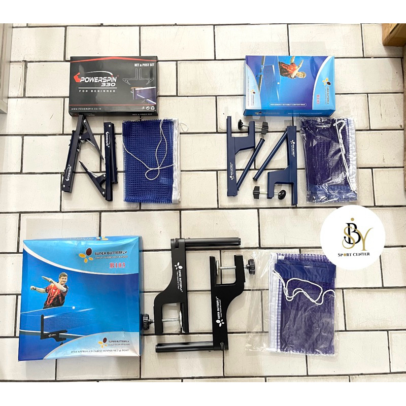 Jual [ORIGINAL] NET PINGPONG + TIANG TENIS MEJA BUTTERFLY JARING TABLE PING PONG | Shopee Indonesia