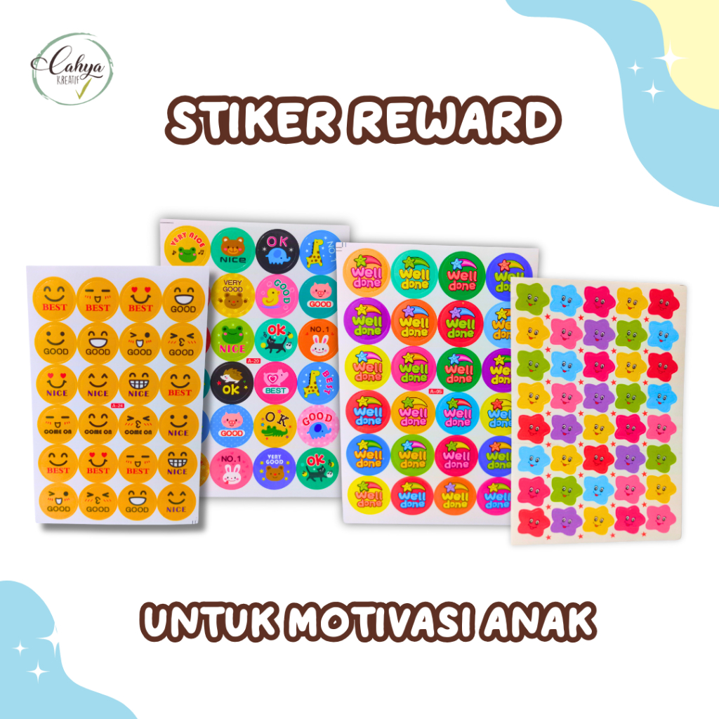 Jual Stiker Reward / Stiker Penghargaan Anak / Motivasi Anak | Shopee ...