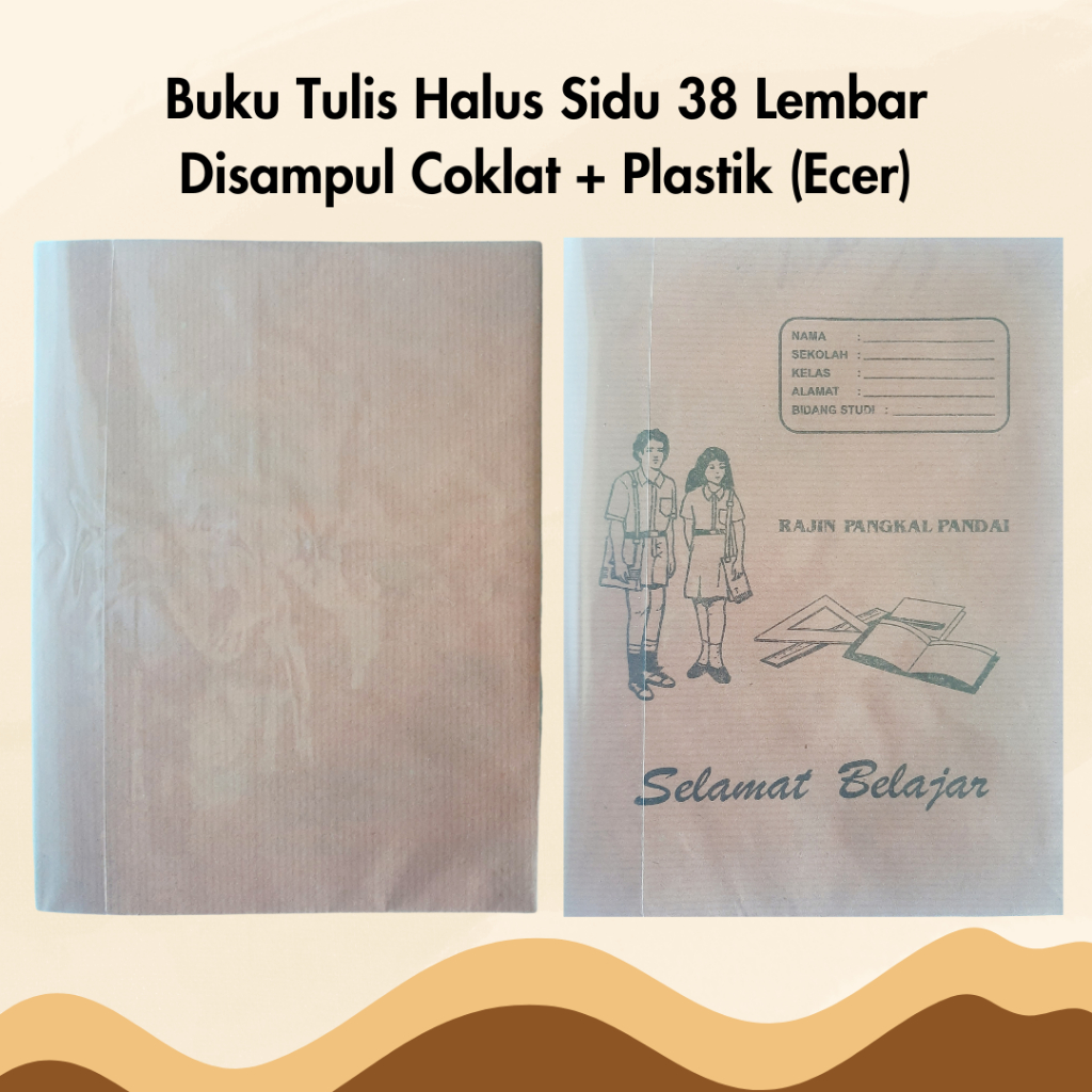 Jual Buku Tulis Halus Sambung Latin Sidu Isi 38 Lembar Sudah Disampul ...