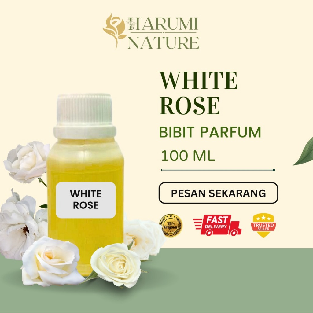 Jual Bibit Parfum Murni Aroma White Rose Biang Bunga Mawar Putih ...