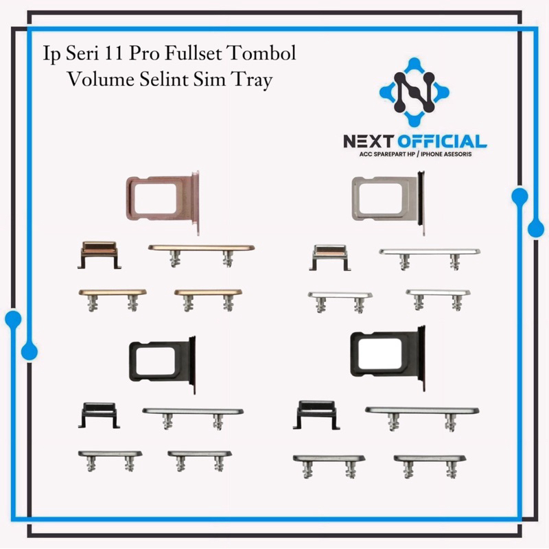 Jual Tombol Volume On off Sim Tray Slot Sim Silent Ip Seri 11 Pro ...