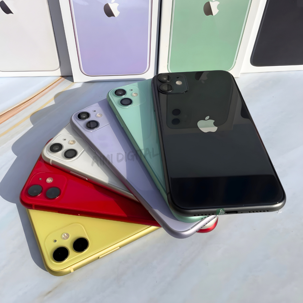 Jual iphone 11 256gb 128gb 64gb minus all operator second fullset original 100% murah mulus like ...