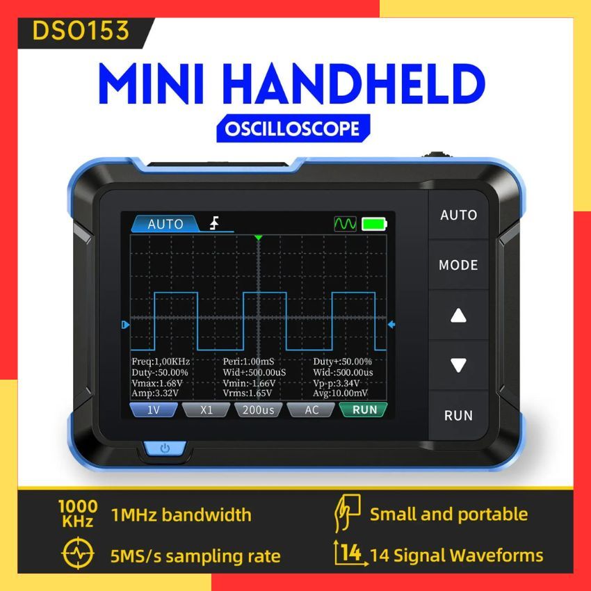 Jual Osiloskop Multitester Digital Mini Oscilloscope Handheld Portable ...