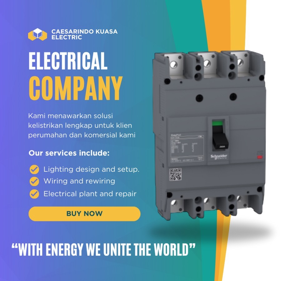 Jual MCCB 250A 3P SCHNEIDER ELECTRIC EZC250N 250AMPER 3PAS 250AMPERE ...